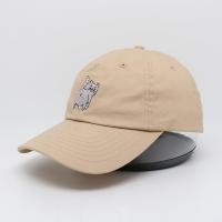 China Cap Custom Embroidery 6 Panel Adjustable Belt Buckle Dad Hat 56CM for sale