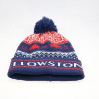 China Custom Winter Knit Beanie with Bobble for Teams Unisex 58cm Acrylic Wool for sale