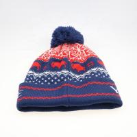China Custom Winter Knit Beanie with Bobble for Teams Unisex 58cm Acrylic Wool for sale