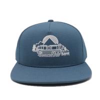 China Custom 6 Panel Snapback Cap Unisex Cotton Polyester Flat Peak Embroidery 56-60cm for sale