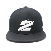 China Flat Brim Mens Mesh Snapback Hats 3D Embroidery Hip Hop Caps 5 Panel Strapback Hat for sale