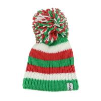 China Winter Hat Type Knitted Hat 58cm Adjustable Crochet Big Bobble Beanie With Custom Logo for sale