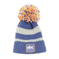 China Custom Chunky Knits Toque Winter Women Big Bobble Hat 58cm Acrylic Wool for sale