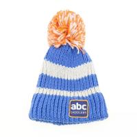 China Custom Chunky Knits Toque Winter Women Big Bobble Hat 58cm Acrylic Wool for sale
