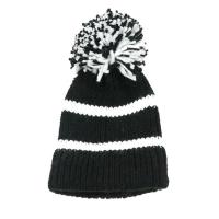 China Custom Chunky Knits Toque Winter Women Big Bobble Hat 58cm Acrylic Wool for sale