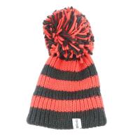 China Winter Hat Type Knitted Hat 58cm Adjustable Crochet Big Bobble Beanie With Custom Logo for sale