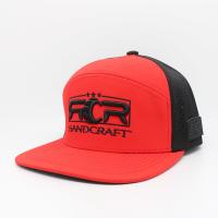 China 3D Embroidery Hip-Hop Snapback Cap For Fabric Laser Cutting Hole 7 Panel for sale
