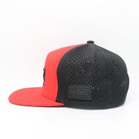 China 3D Embroidery Hip-Hop Snapback Cap For Fabric Laser Cutting Hole 7 Panel for sale