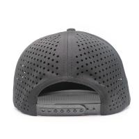 China 7 Panel Snapback Hat Laser Cutting Hole Breathable Baseball Hats Caps for sale
