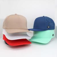 China Custom 5 Panel Snapback Baseball Hat with Perforated Laser Cut Holes Adjustable 56-60cm for sale