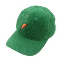 China Embroidered 6-Panel Corduroy Baseball Cap With Green Design Embroidery for sale