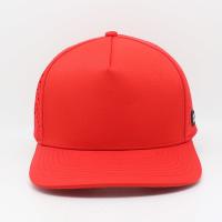 China 5-Panel Hat Style Fashion Custom Perforated Laser Cutting Hole Baseball Hat Snapback Caps for sale