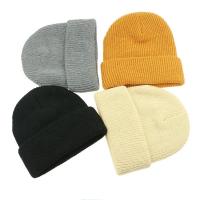 China Wholesale Acrylic Knit Cuff Beanie Cap 58cm Winter Hat for Men Women Custom Logo ODM for sale