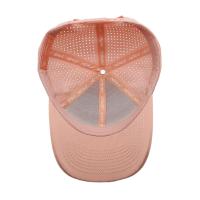 China Waterproof Laser Cut Hole Sports Hat Solid 6-Panel Snapback Golf Cap With Custom Logo for sale