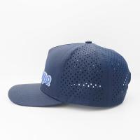 China Custom Logo 5 Panel Perforated Laser Cut Baseball Hat Waterproof Sport Cap 56-60cm Adult for sale