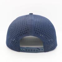 China Custom Logo 5 Panel Perforated Laser Cut Baseball Hat Waterproof Sport Cap 56-60cm Adult for sale