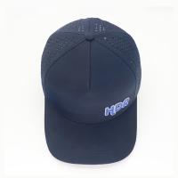 China Custom Logo 5 Panel Perforated Laser Cut Baseball Hat Waterproof Sport Cap 56-60cm Adult for sale