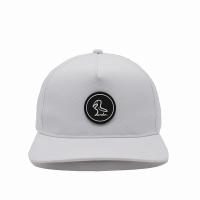 China 48CM Acrylic Fashion Custom 5 Panel Polyester PVC Rubber Patch Hat For Sports Baseball for sale