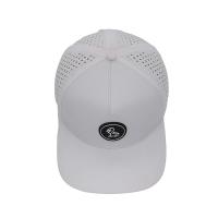 China 48CM Acrylic Fashion Custom 5 Panel Polyester PVC Rubber Patch Hat For Sports Baseball for sale