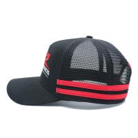 China Custom 5 Panel Trucker Hat 3D Embroidery Logo Polyester Cotton Mesh Back Adult Size 56-60cm for sale