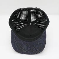 China Customized Colors Waterproof Baseball Cap With Laser Cut Design And Snapback Design for sale