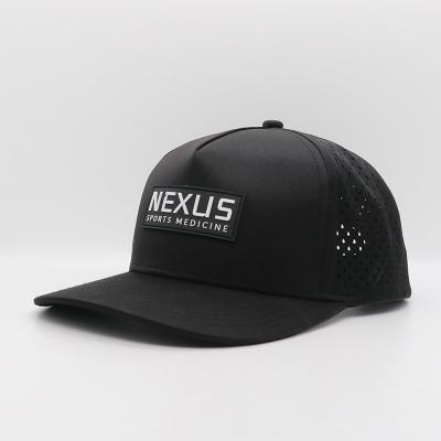 China Custom Kids SnapBack Hat Cap 48-55cm Sequin Embroidery Black Rubber Logo OEM ODM Service for sale