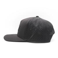China Custom Kids SnapBack Hat Cap 48-55cm Sequin Embroidery Black Rubber Logo OEM ODM Service for sale