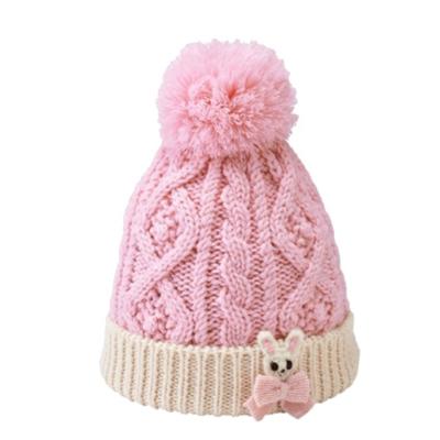 China Custom Wool Acrylic Beanies for Kids Winter Hat Size 22x33cm Warm Soft Knitted Cap for Boys Girls for sale
