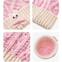 China Custom Wool Acrylic Beanies for Kids Winter Hat Size 22x33cm Warm Soft Knitted Cap for Boys Girls for sale