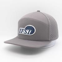 China Waterproof Hat 6-Panel Hat Laser Cut Hole Hip Hop Hat With Customized Fabric for sale