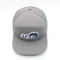 China Waterproof Hat 6-Panel Hat Laser Cut Hole Hip Hop Hat With Customized Fabric for sale