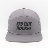 China Custom 7 Panel Laser Cut Hole Snapback Hat for Men Women 56-60cm Adult Size for sale