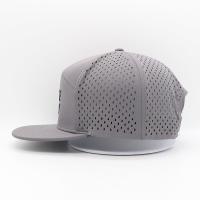 China Custom 7 Panel Laser Cut Hole Snapback Hat for Men Women 56-60cm Adult Size for sale