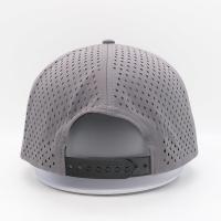 China Custom 7 Panel Laser Cut Hole Snapback Hat for Men Women 56-60cm Adult Size for sale