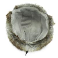 China Vintage Aviator Hat Faux Fur Earflaps Trooper Trapper Pilot Cap for Men Women Winter 22x33cm for sale