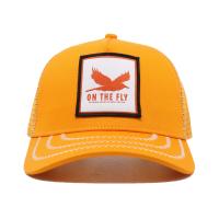China Checked Trucker Hats Custom Unisex 5-Panel Woven Patch For Spring And Autumn for sale
