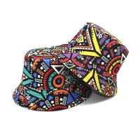 China Custom All Over Geometric Printed Fisherman Bucket Hat UV Sun Protection RPET 100% for sale