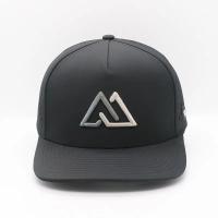 China Water-Repellent 6 Panel Custom Baseball Cap with Rubber Patch Logo 56-60cm Adult Size for sale