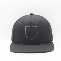 China Water-Repellent 6 Panel Custom Baseball Cap with Rubber Patch Logo 56-60cm Adult Size for sale