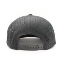 China Water-Repellent 6 Panel Custom Baseball Cap with Rubber Patch Logo 56-60cm Adult Size for sale