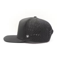 China Water-Repellent 6 Panel Custom Baseball Cap with Rubber Patch Logo 56-60cm Adult Size for sale