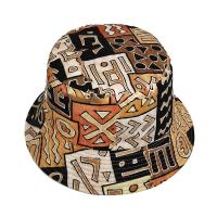 China Custom All Over Printing Ethnic Style Bucket Hat 100% RPET Sun Protection for sale