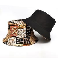 China Custom All Over Printing Ethnic Style Bucket Hat 100% RPET Sun Protection for sale