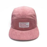 China Unisex Corduroy 5 Panel Camper Hat For Performance Head Protection for sale