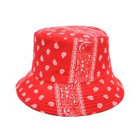 China Custom Recycled Cotton Bucket Hat with All Over Digital Print Sun Protection 100% RPET for sale