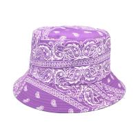 China Custom Recycled Cotton Bucket Hat with All Over Digital Print Sun Protection 100% RPET for sale
