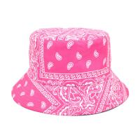 China Custom Recycled Cotton Bucket Hat with All Over Digital Print Sun Protection 100% RPET for sale