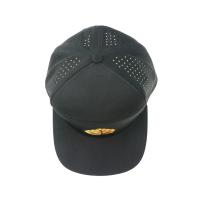 China Sporty Style Performance Mesh Polyester Perforated Golf Hat Trucker Hat Baseball Cap for sale