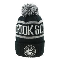 China Custom Acrylic Winter Beanie with Pom Pom Embroidery Patch Unisex 17cm 24cm for sale