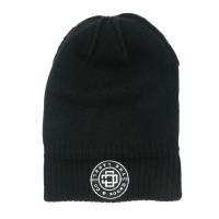 China Custom Acrylic Winter Beanie with Pom Pom Embroidery Patch Unisex 17cm 24cm for sale